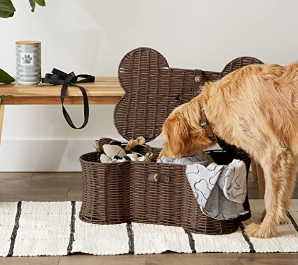Dog Toy Baskets for Small Dogs and Pets Storage Ideas